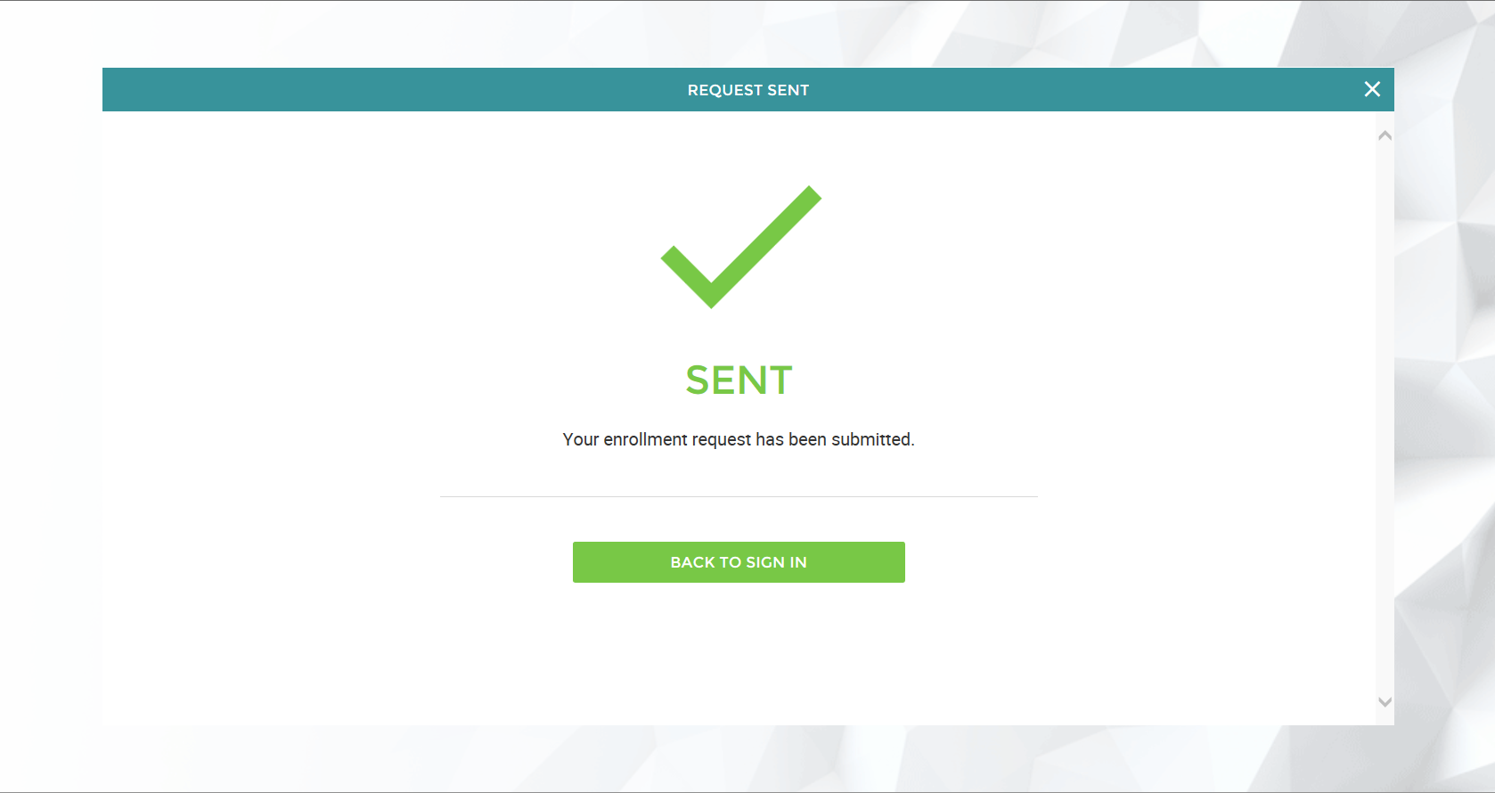 Self-Enrollment Process for New Users